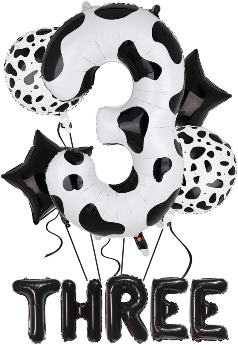 Amazon.com: Cow Print Balloon Birthday Decorations - Holy Cow I'm One ...