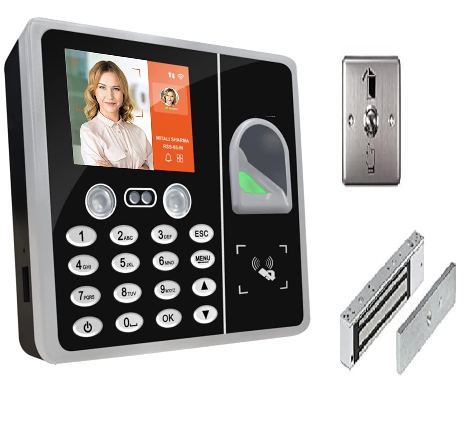Dehmy Professional face biometric attendance Machine Door acess Control ...