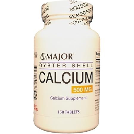 Amazon.com: Oyster Shell Calcium Tablets, 500mg, 1000ct : Health ...
