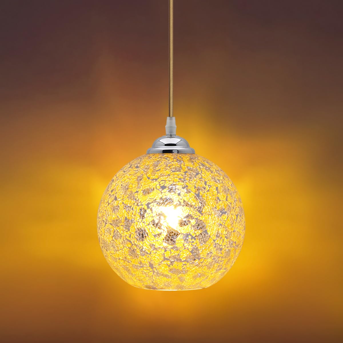 Yellow Glass Light Shades