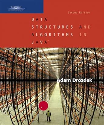 Data Structures and Algorithms in Java, Second Edition: Drozdek, Adam: 9780534492526: Amazon.com ...