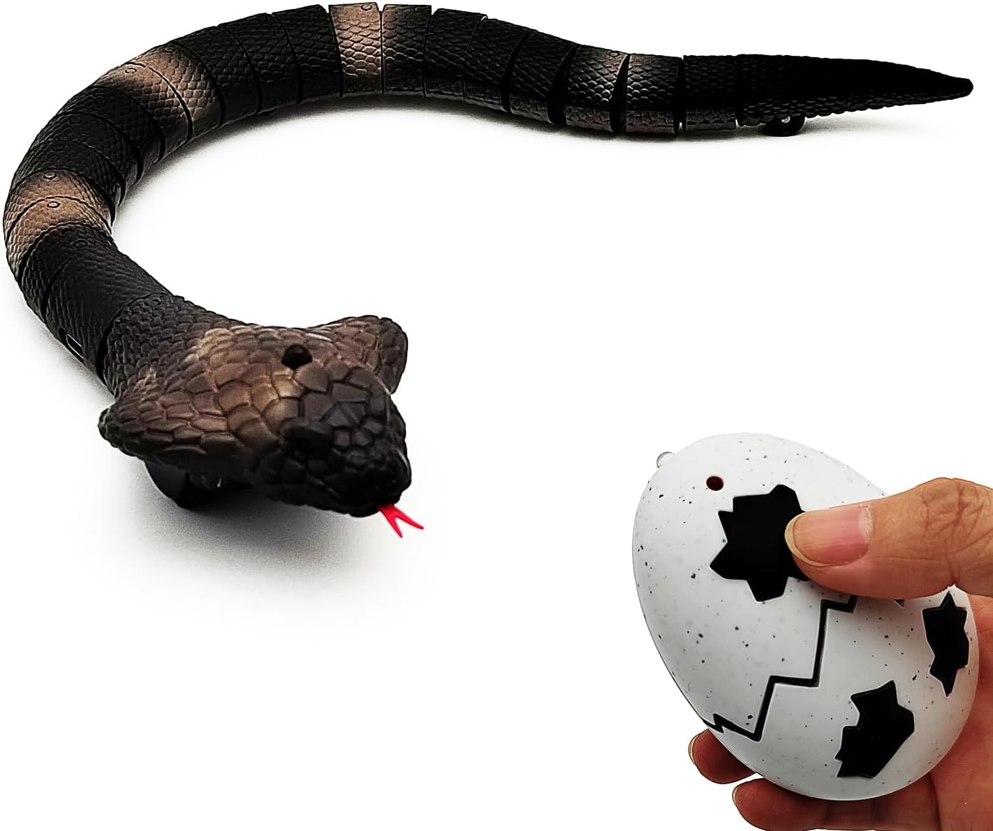 Kiditos Realistic Rechargeable Remote Control Snake Toy, Fast Moving ...