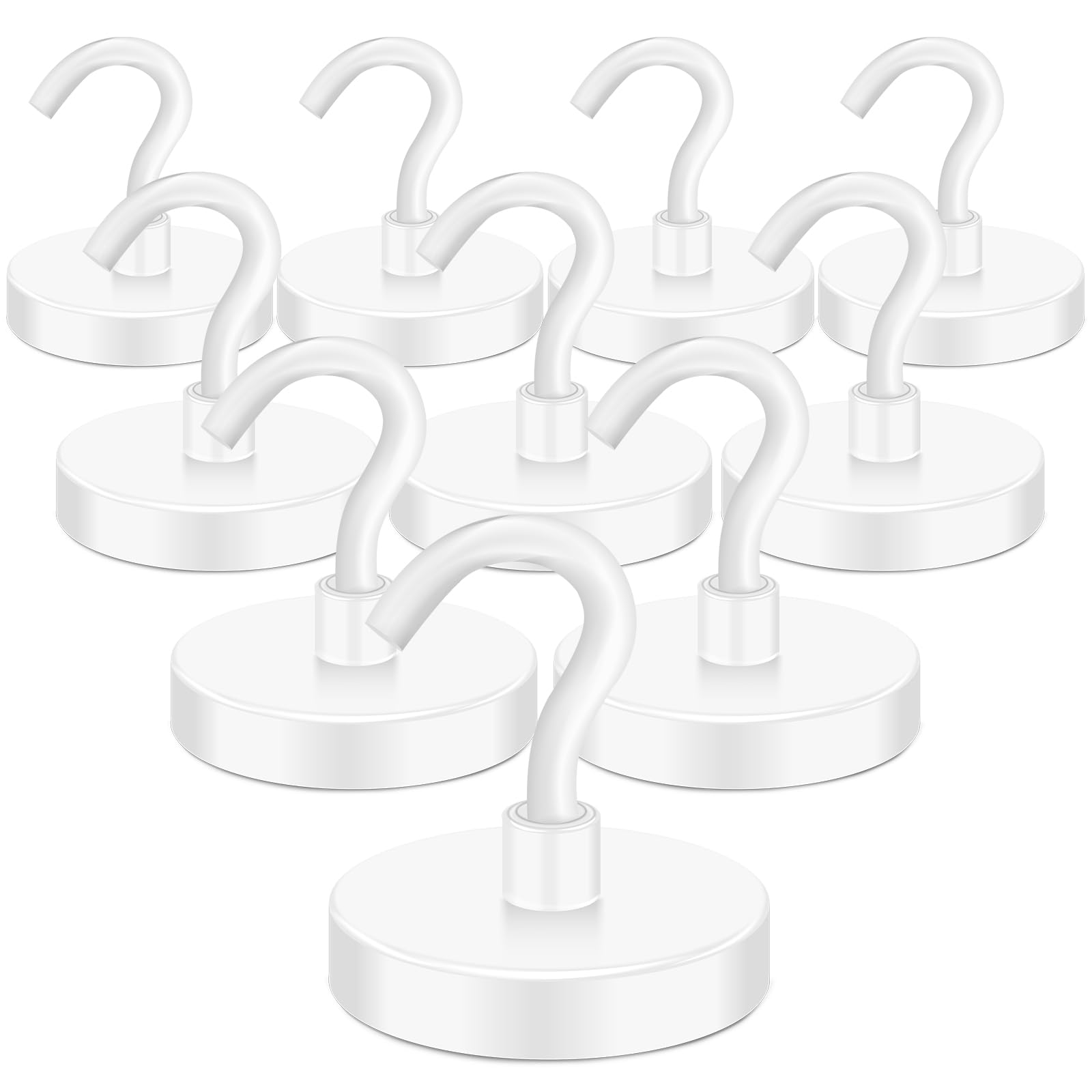 Snapklik.com : MIKEDE Magnetic Hooks Heavy Duty, 150LB Strong Neodymium ...