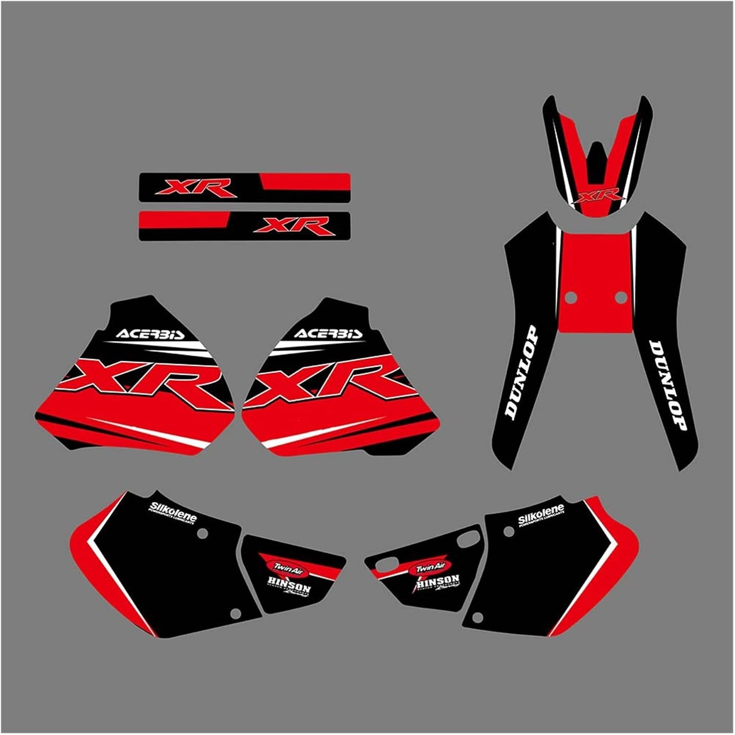 Amazon.co.jp: タンクパッド フルグラフィック背景ステッカーセット For Hon-da XR250 XR450 1996 ...