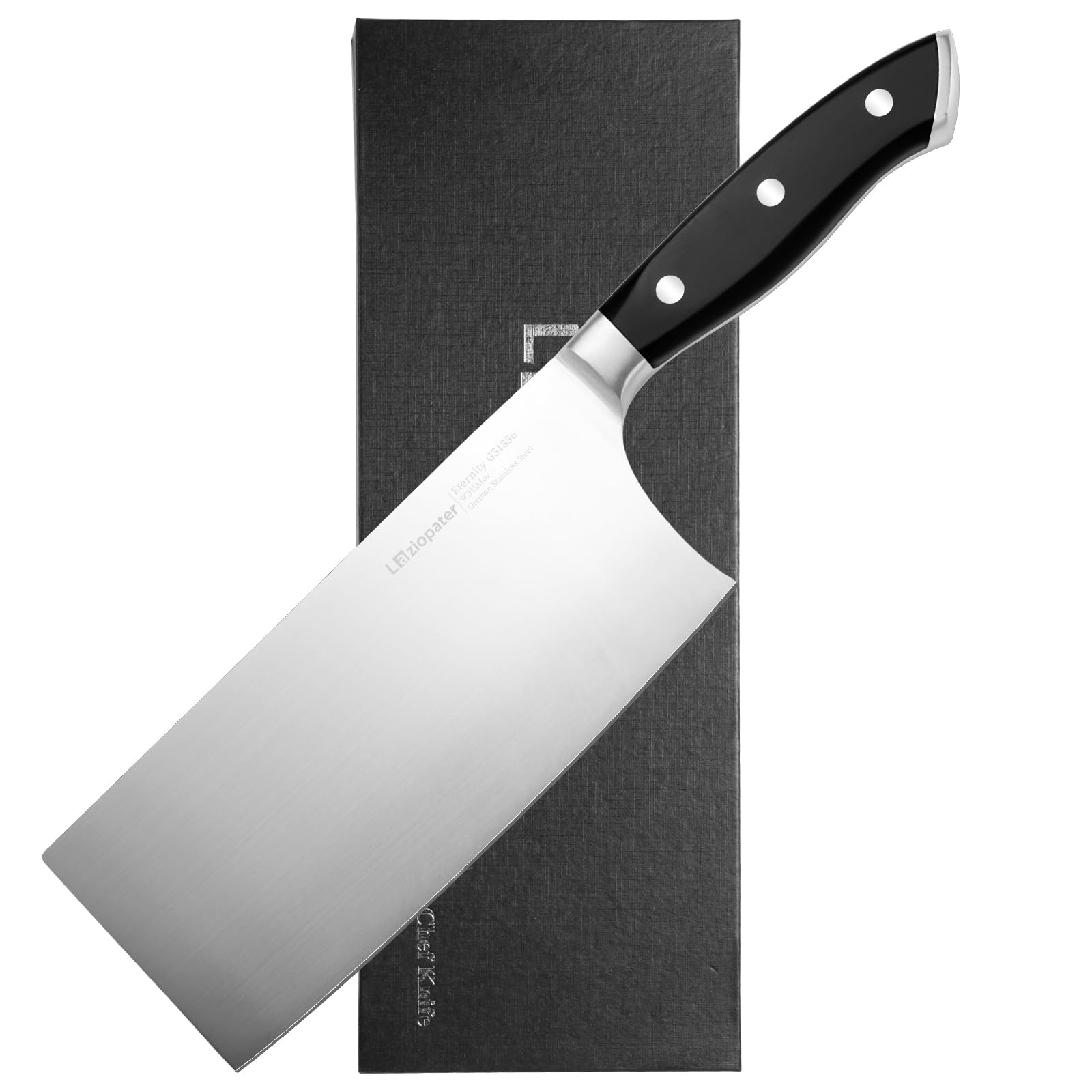 Amazon.com: LAZIOPATER Chinese Chef's Knife, German Steel Blade ...