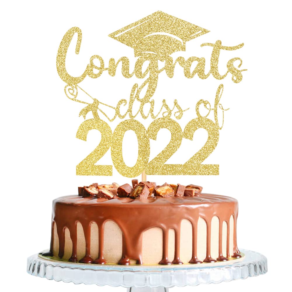 Buy Congrats Class of 2022 Cake Topper-2022 Graduation Cake Topper,2022 ...