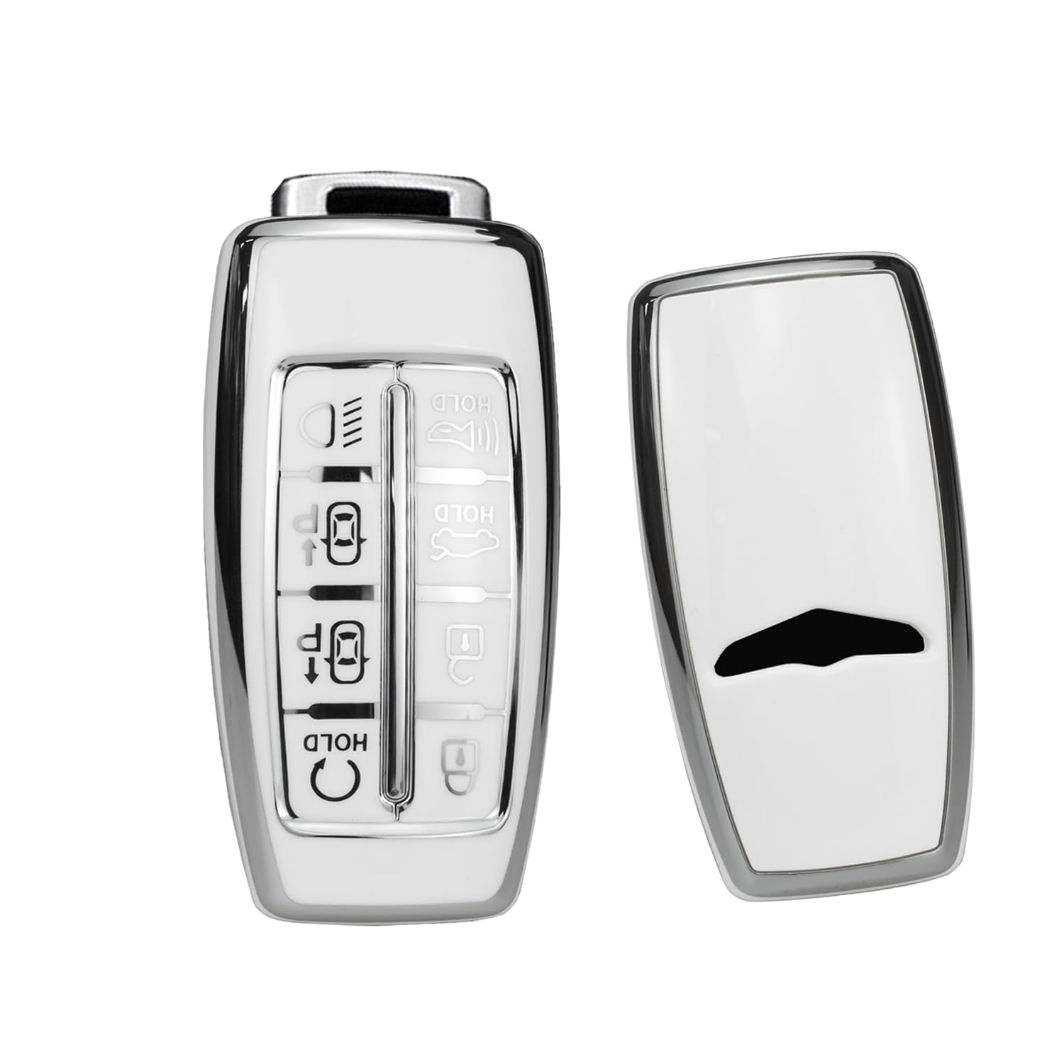Amazon.com: HIBEYO TPU 8 Button Key Fob Cover for Genesis G80 GV80 G70 ...