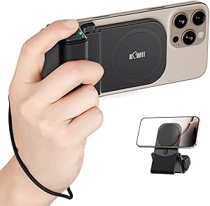 Kiwifotos Magnetic Phone Camera Snap Grip, Phone Tripod Mount Adapter ...