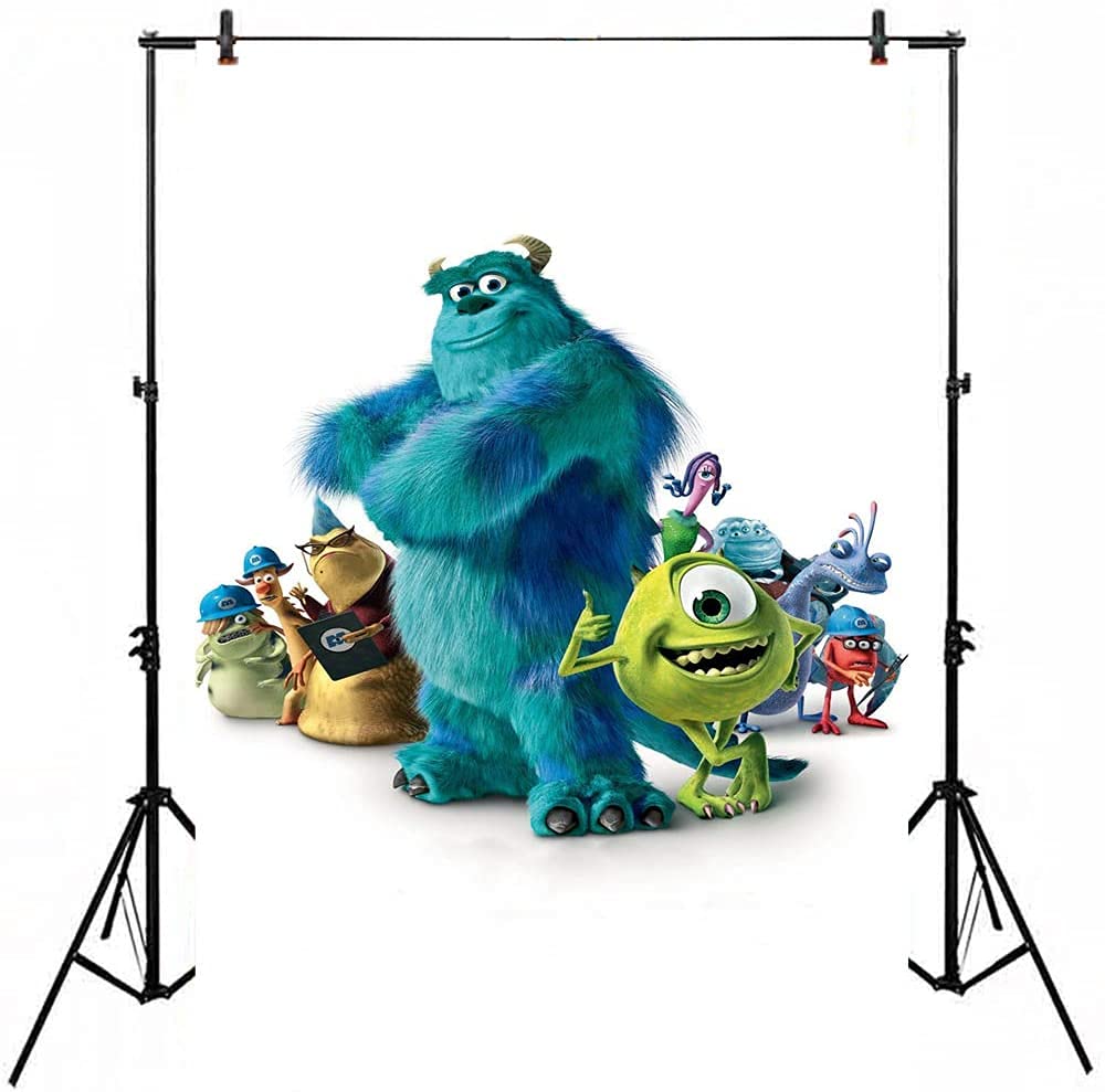 Youran Monster Inc Backdrop Baby Shower 5x7 White Background Monster ...