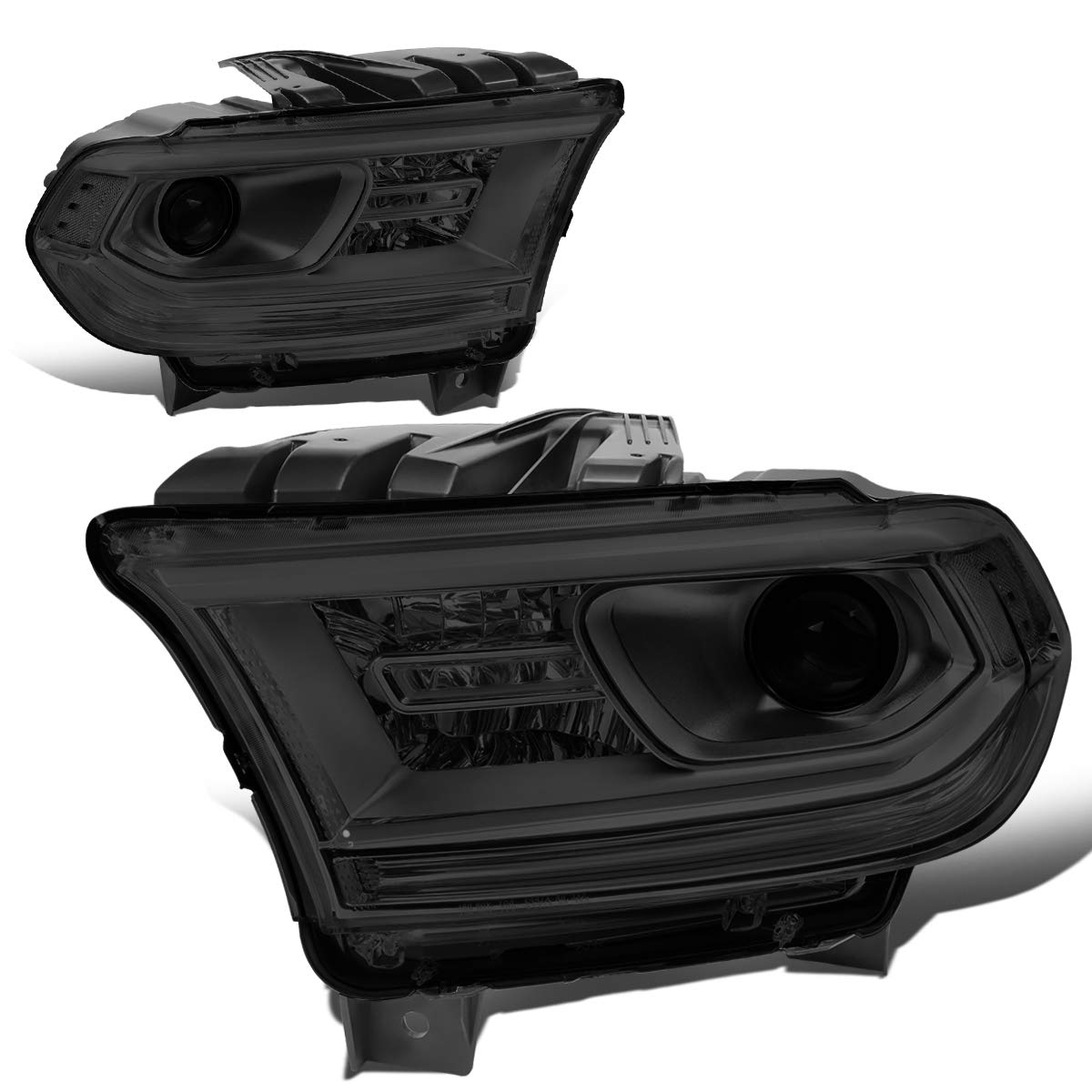 Amazon.com: DNA Motoring HL-OH-DDUR14-SM-CL1 Pair Factory Style ...