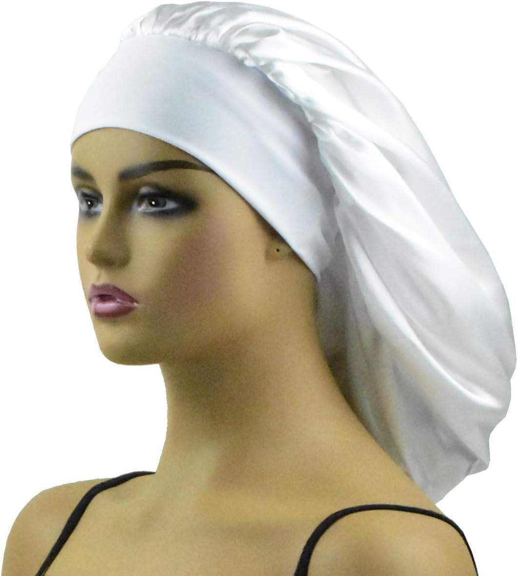 Amazon.com : AILONSHAWN Silk Bonnet for Long Hair Sleeping Women Satin ...
