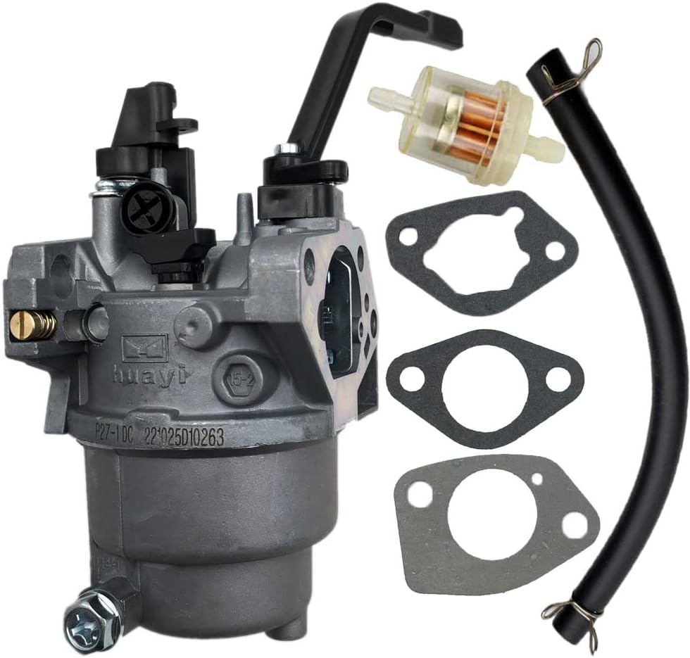 Amazon.com: P27-1D Gasoline Generator Carburetor Kit Fit for Huayi ...