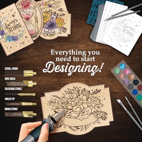 ArtSkills Wood Burning Kit for Beginners - Deluxe Pyrography Wood ...