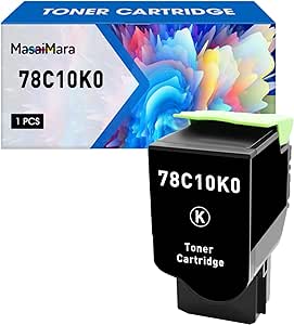 Amazon.com: MasaiMara 78C10K0 Toner Cartridges Replacement for Lexmark ...