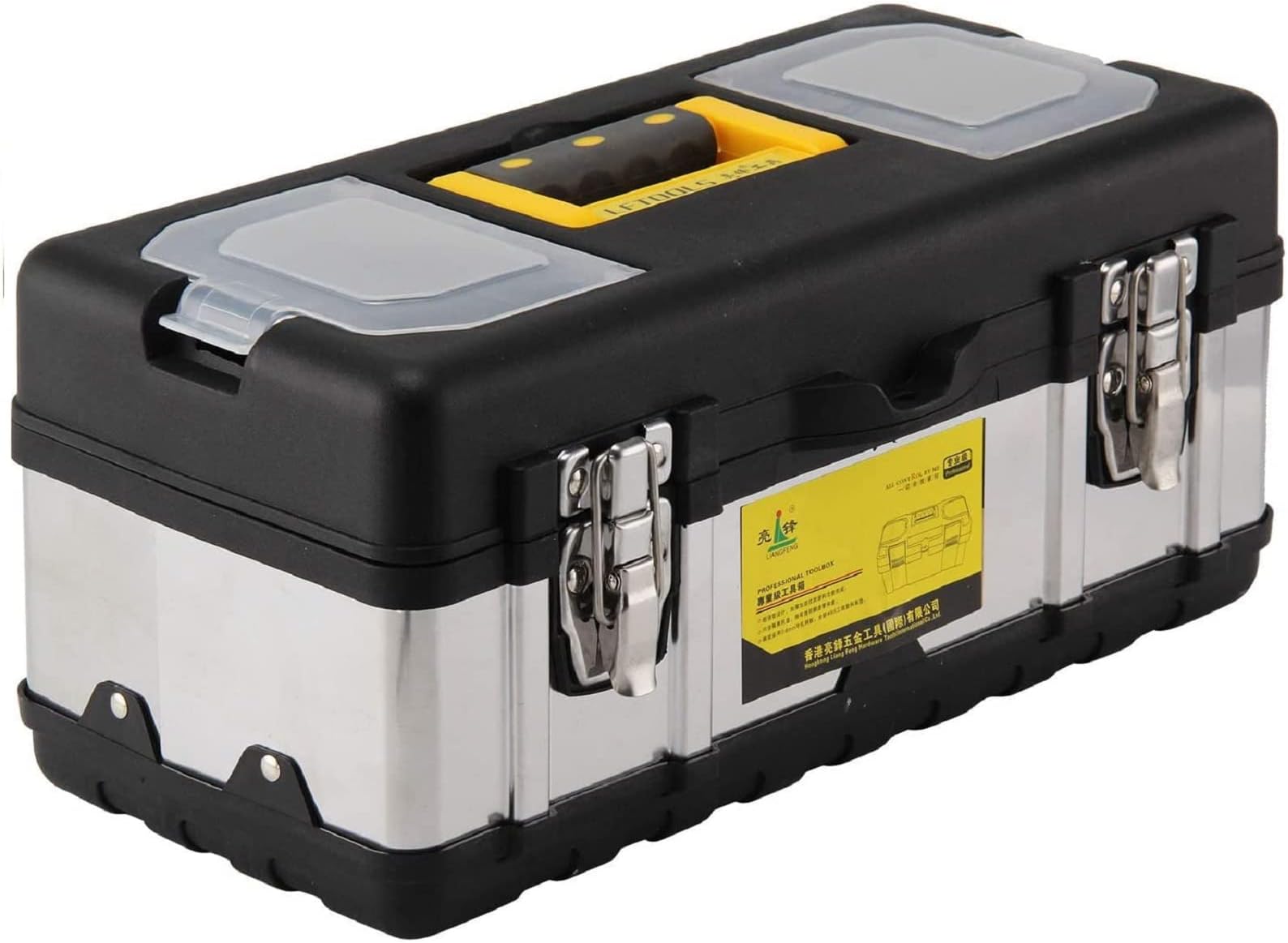 Youyijia Tool box Heavy-Duty Large Tool Box Organiser Stainless Steel ...