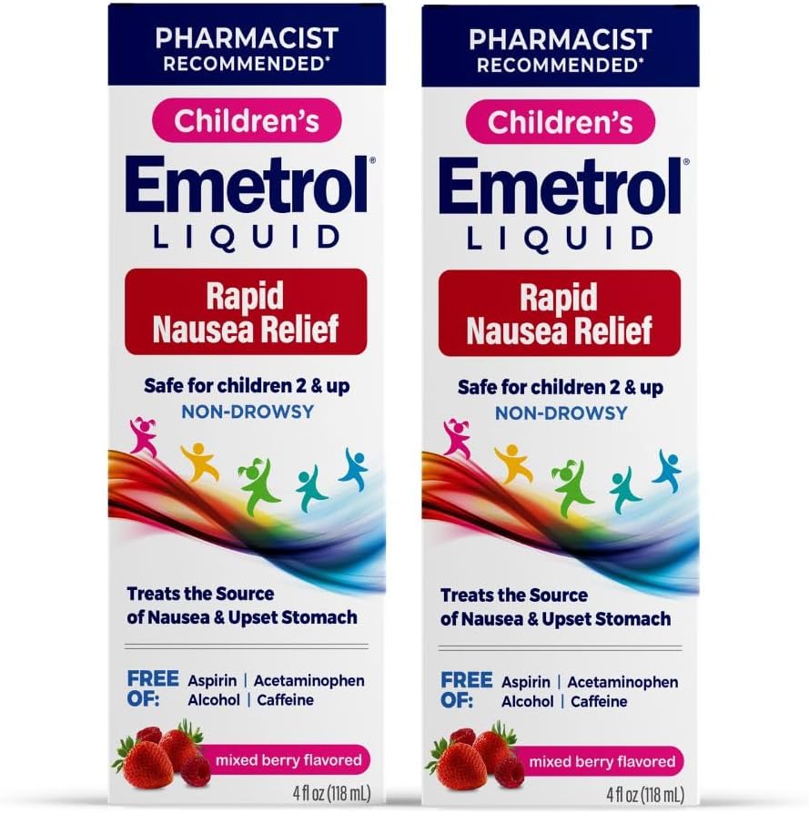 Amazon.com: Emetrol Children's Non-Drowsy Liquid Nausea Relief - Upset ...