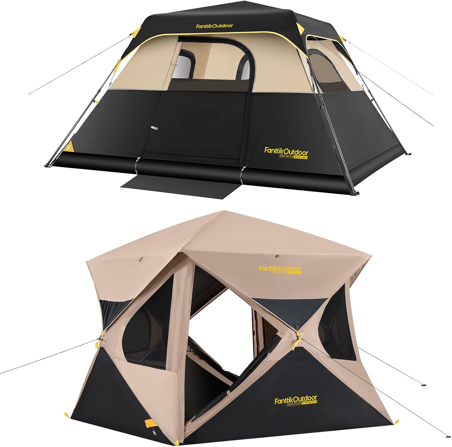 Amazon.com : FanttikOutdoor Zeta C6 Pro Camping Tent 6 Person and ...