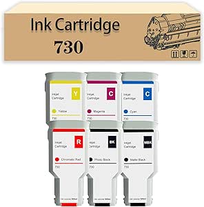 Amazon.com: LISTWA Compatible 730 300ML Ink Cartridges Replacement for HP T1600 T2600 T1700 ...