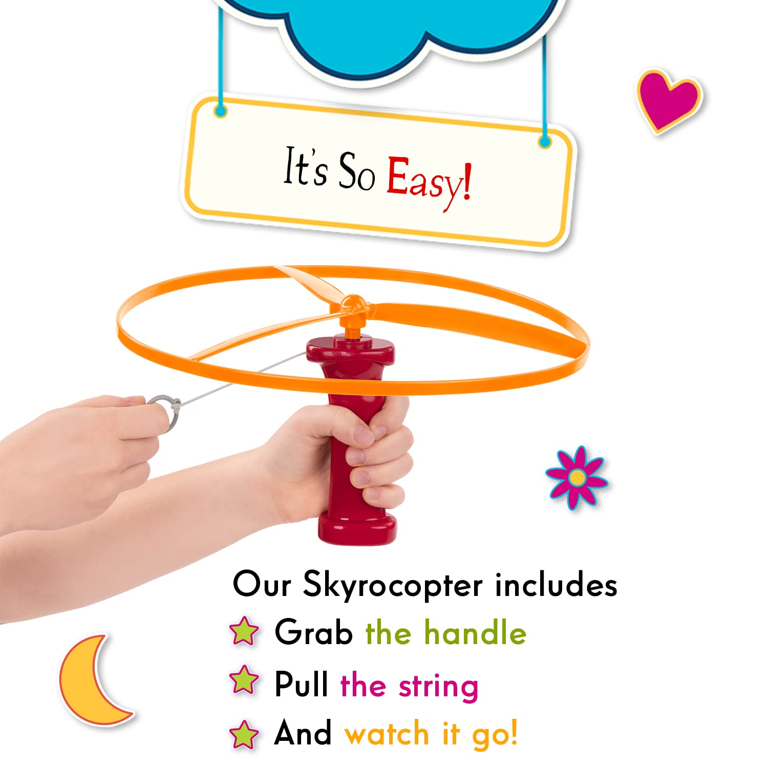 Snapklik.com : Flying Disc Toy 2 Launchers & 4 Discs Helicopter Playset ...