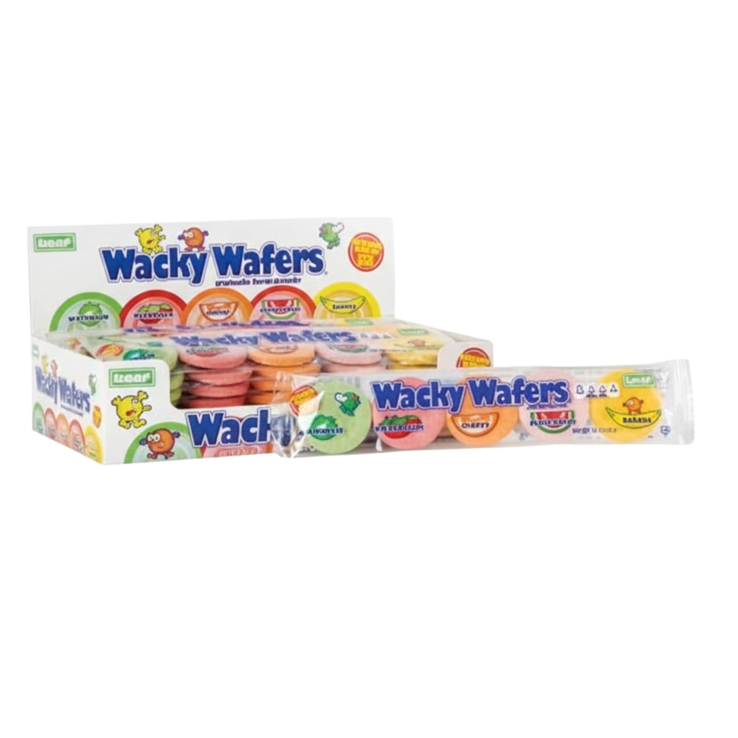 Amazon.com : Wacky Wafers Candy 24pk Bulk Retro Old-Fashioned Nostalgic ...