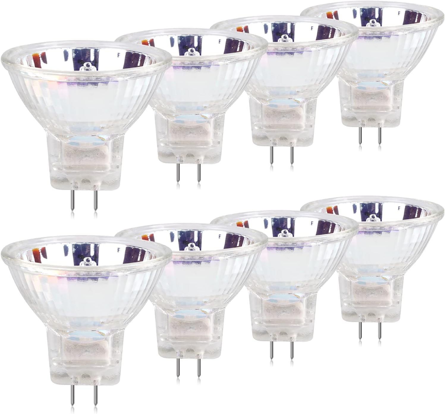 TobeBright 5W 6V MR11 GU4 Halogen Light Bulbs, GU4 Bi-Pin Base Dimmable ...