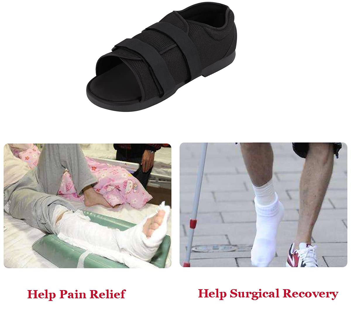 Snapklik.com : Cast Shoe Foot Fracture Support Surgical Shoe Medical ...
