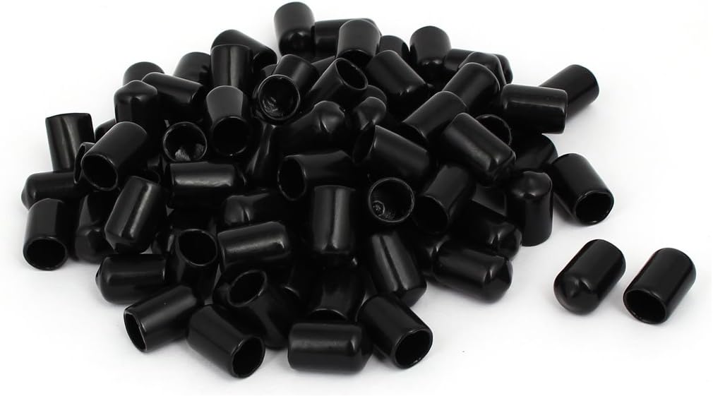 Amazon.com: uxcell 9mm Inner Dia Rubber Hose End Cap Screw Thread ...