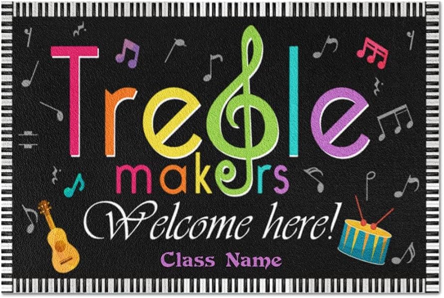 Amazon.com: Appli Music Classroom Poster Treble makers welcome here ...