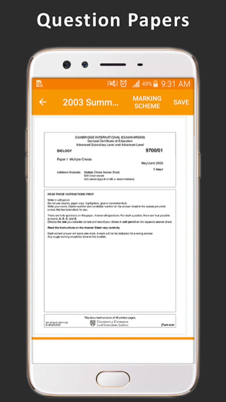 A-Level Past Papers & Solution (up to 2018) - App on Amazon Appstore