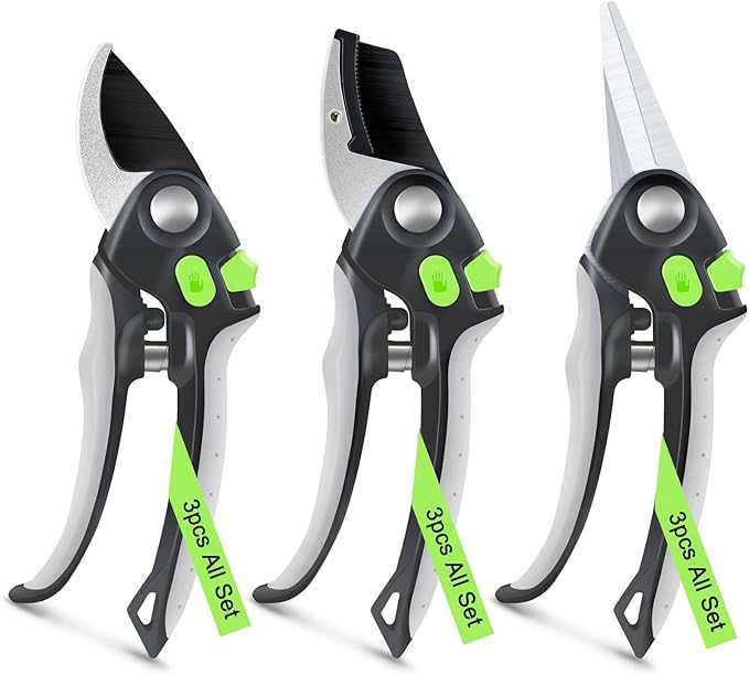 Amazon.com : Altdorff Garden Pruning Shears, 3pcs Professional ...