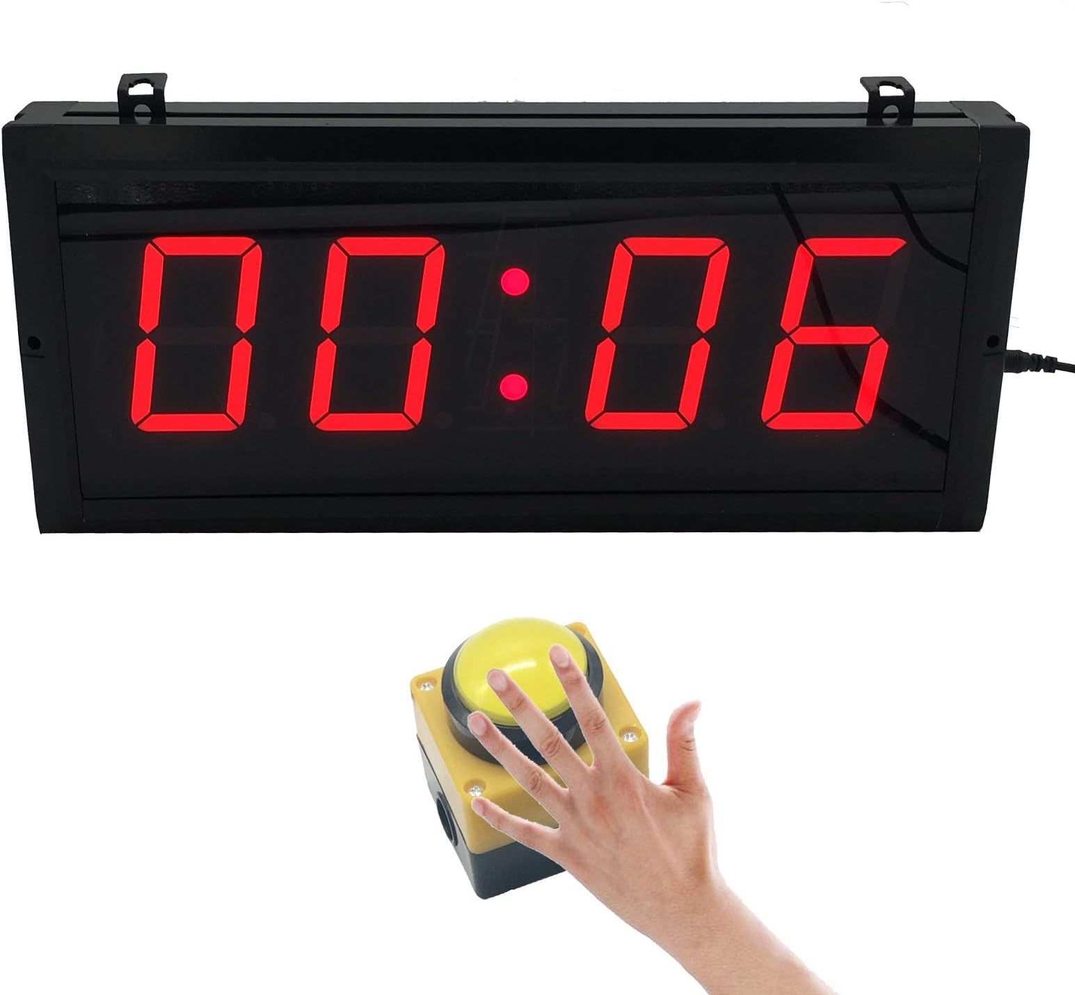 Amazon.com: BTBSIGN 3'' Countdown Timer with Wired Button and Remote ...
