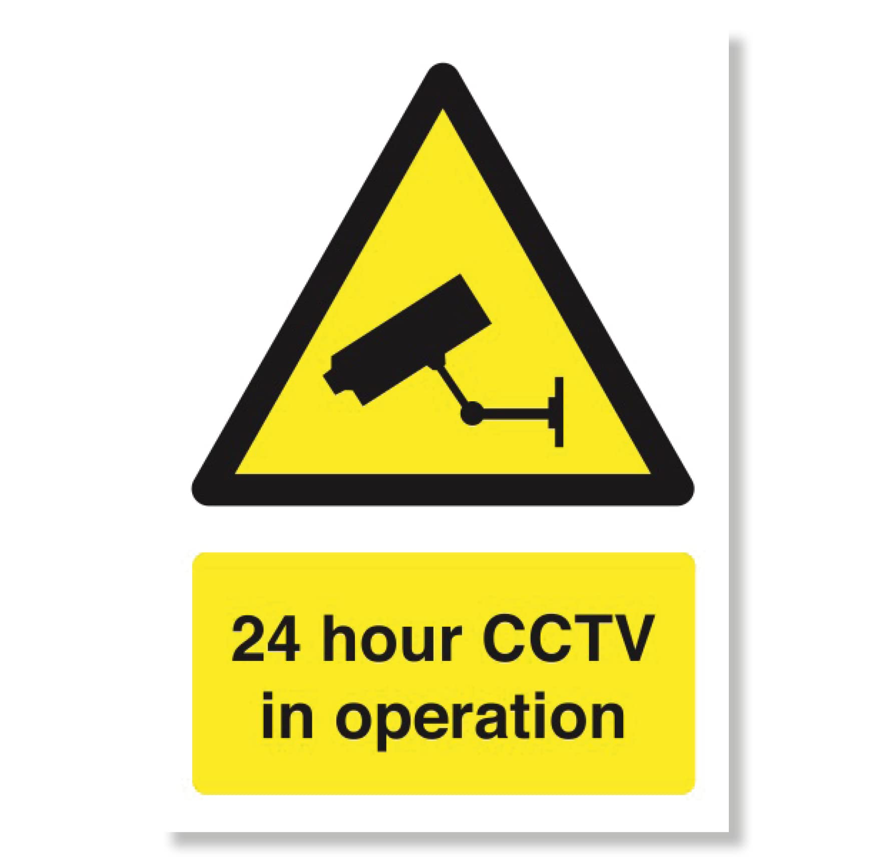CCTV Sign - Safety Sign - Security Camera Warning Triangle - Closed ...