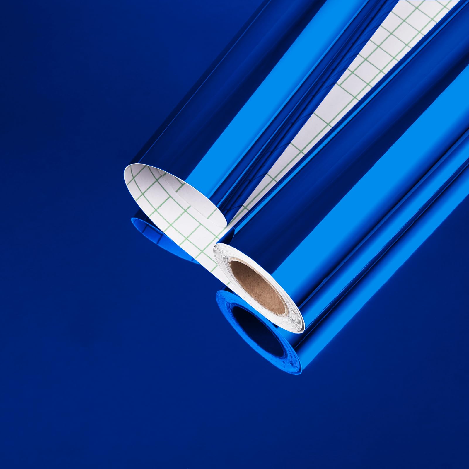 Amazon.com: Blue Mirror Sticker for Walls Metallic Wallpaper Peel and ...