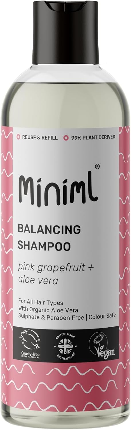 Miniml Natural Hair Shampoo Eco Friendly – 500ml Pink Grapefruit & Aloe ...