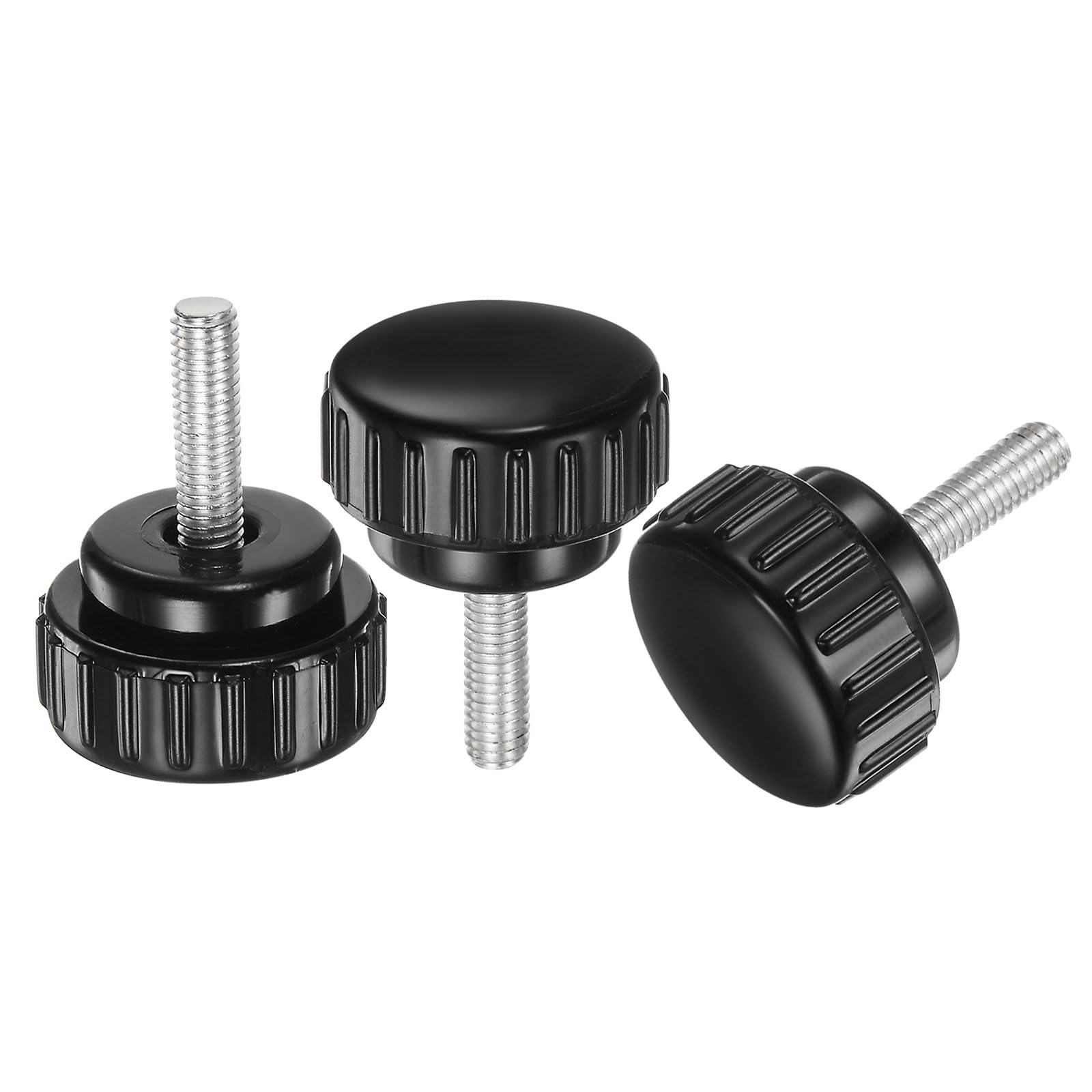 Amazon.com: uxcell 20pcs M5 x 15mm Male Thread Knurled Knobs, Thumb Screws Clamping Knobs Grip ...