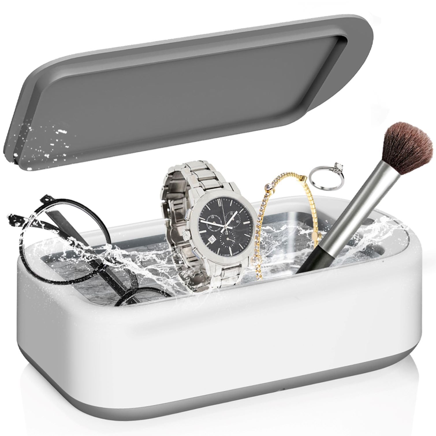 Ultrasonic Jewelry Ring Cleaner 49KHz 48W 700ml Professional Ultrasound ...