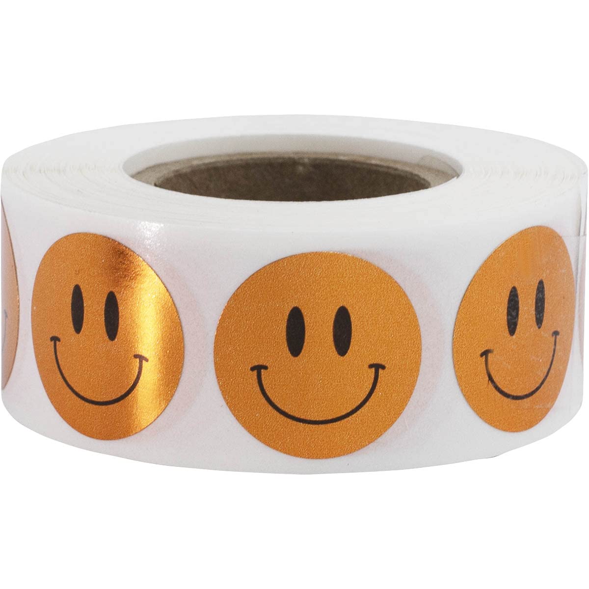 Amazon.com: Metallic Bronze Happy Face Labels 0.75 Inch 500 Total ...