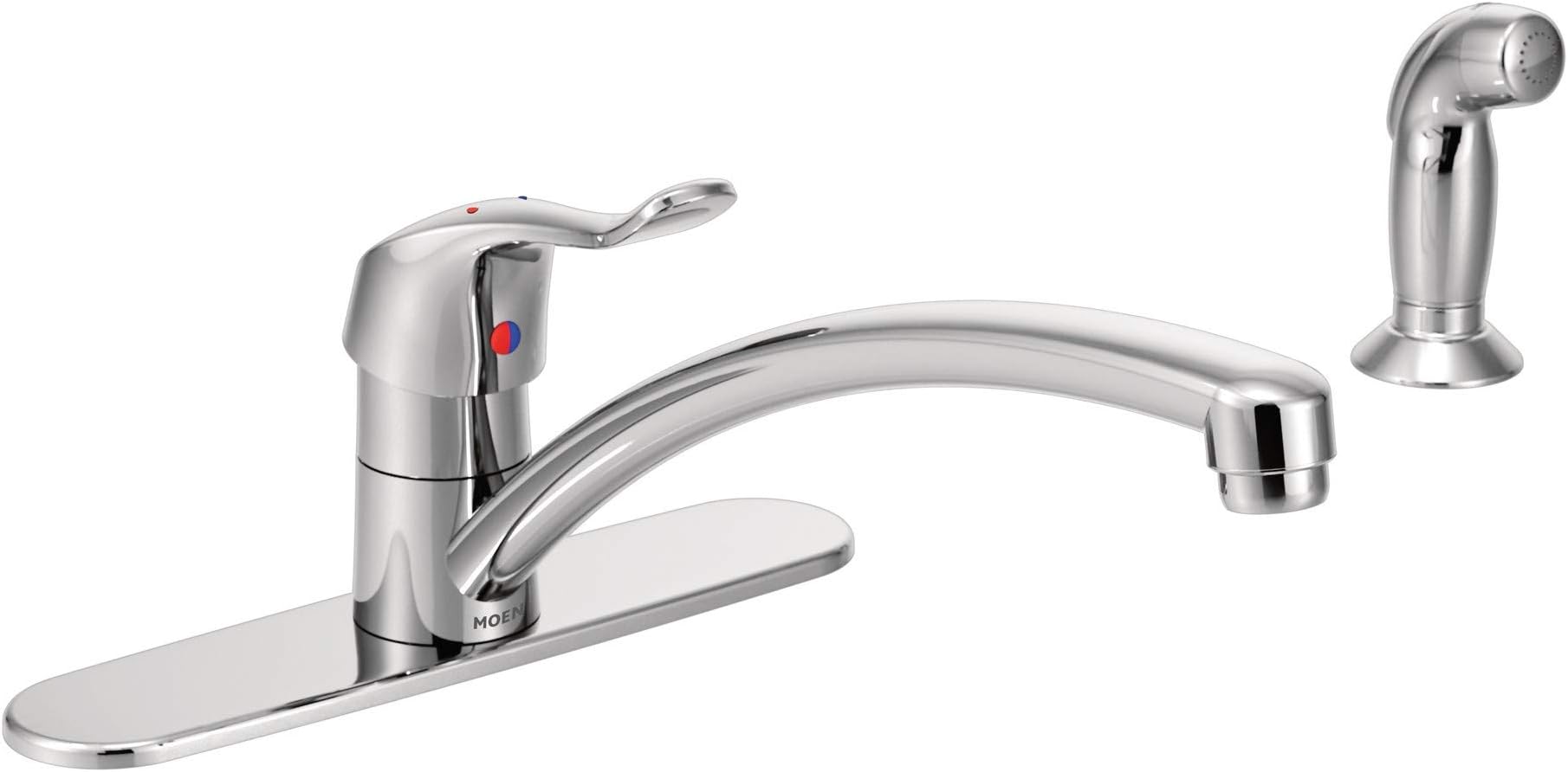 Moen 8717 Commercial M-Dura Single-Mount Kitchen Faucet with 12-Inch ...