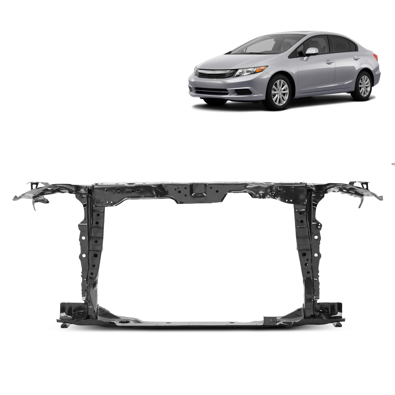 Amazon.com: YHTAUTO Radiator Support Replacement for 2012 Honda Civic ...