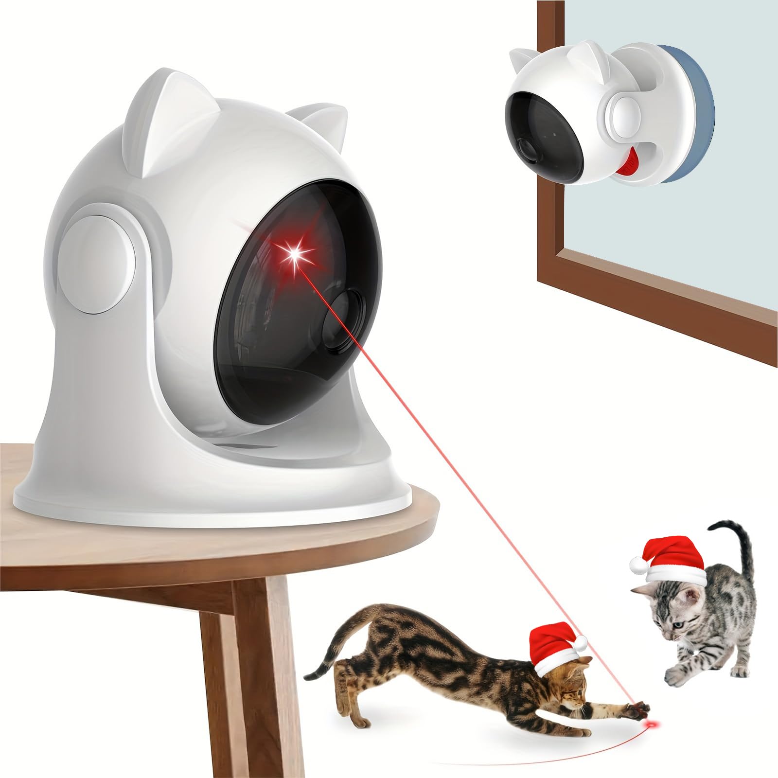 PAWCHIE Cat Laser Toy,Automatic Cat Toys with 3 Speed Modes,USB ...