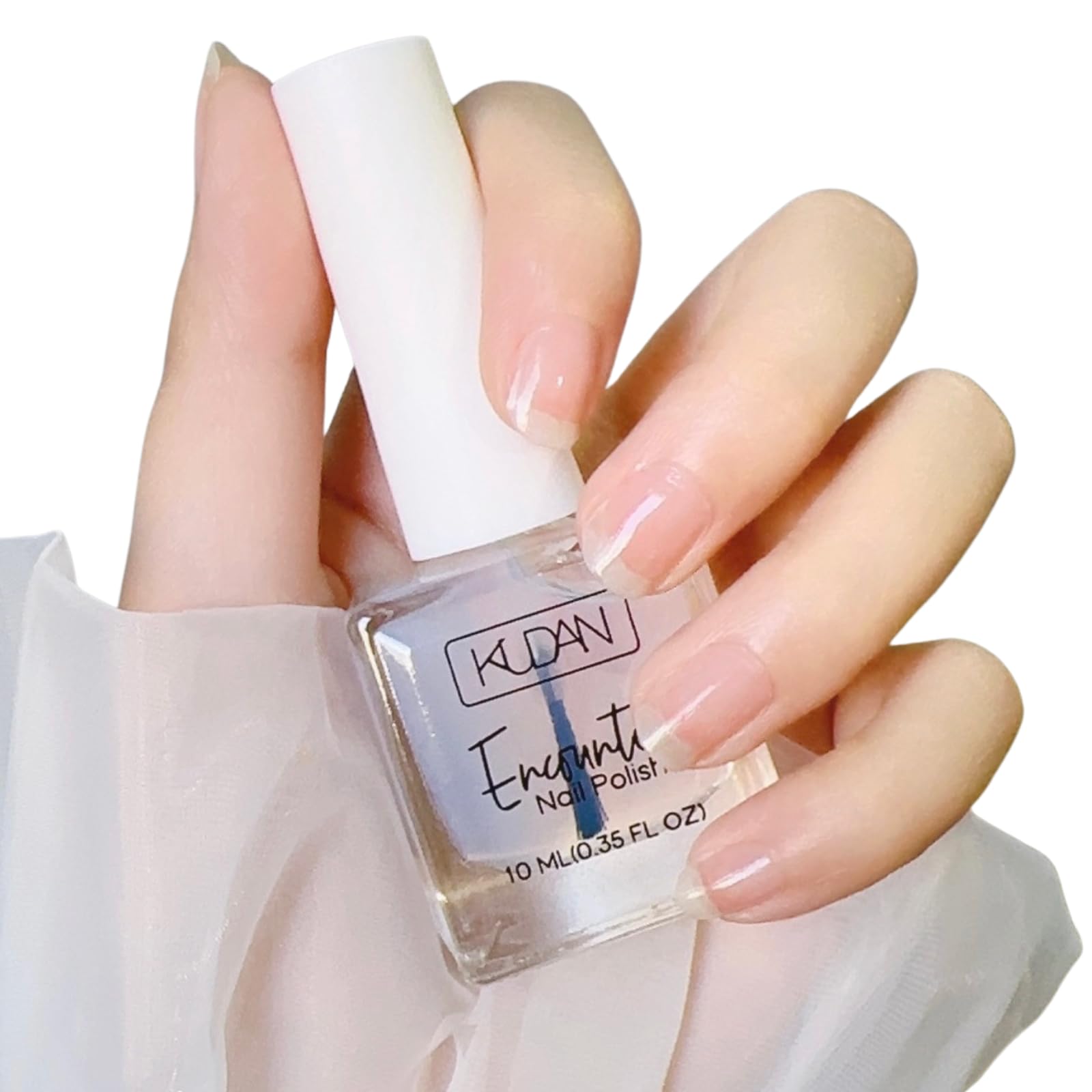 Clear Nail Polish, 2 in 1 Nail Varnish Quick Dry Top Coat & Base Coat ...