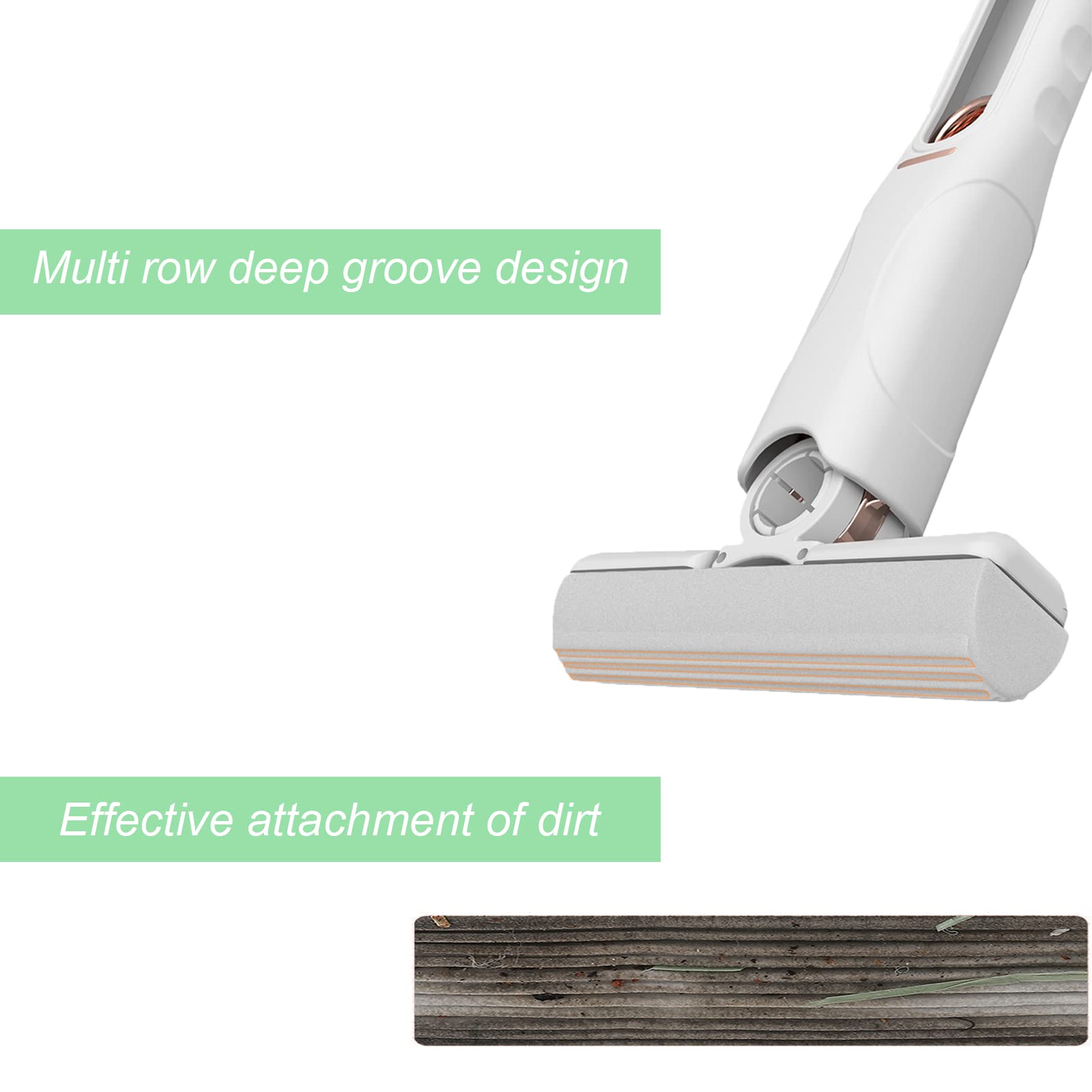 Damp Dduster, Portable Mini Mop - Self-Squeeze Sponge Mops - Wash-Free ...