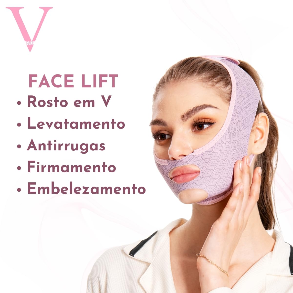 VFace Lifting Facial Efeito Rejuvenescedor Antirrugas e Firmamento ...
