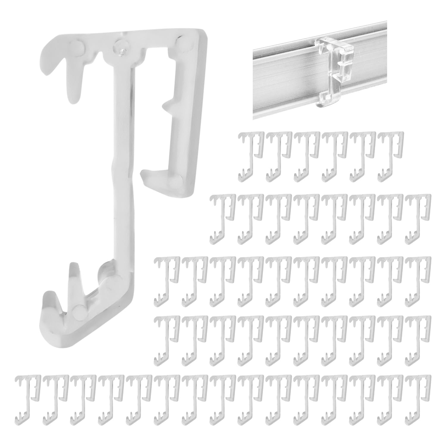 Amazon.com: Amazing Drapery Hardware 1" Single Mini Blind Valance Clips ...