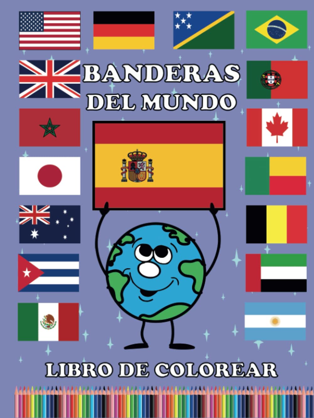 Buy Banderas Del Mundo Libro Para Colorear: Todas Las Banderas Del ...