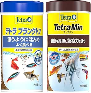 Amazon.co.jp: 【セット買い】テトラ (Tetra) プランクトン 112g 小型熱帯魚の主食 小さな顆粒タイプの漂うタイプの沈下性フード スピルリナ強化配合 熱帯魚 エサ ...