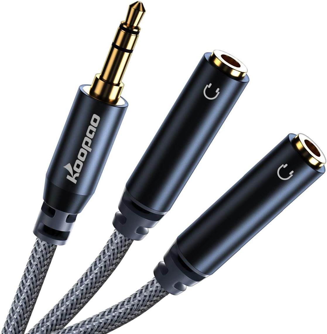 T Tersely Headset Adapter for Audio and Mic Plugs, Stereo 3.5mm Y ...