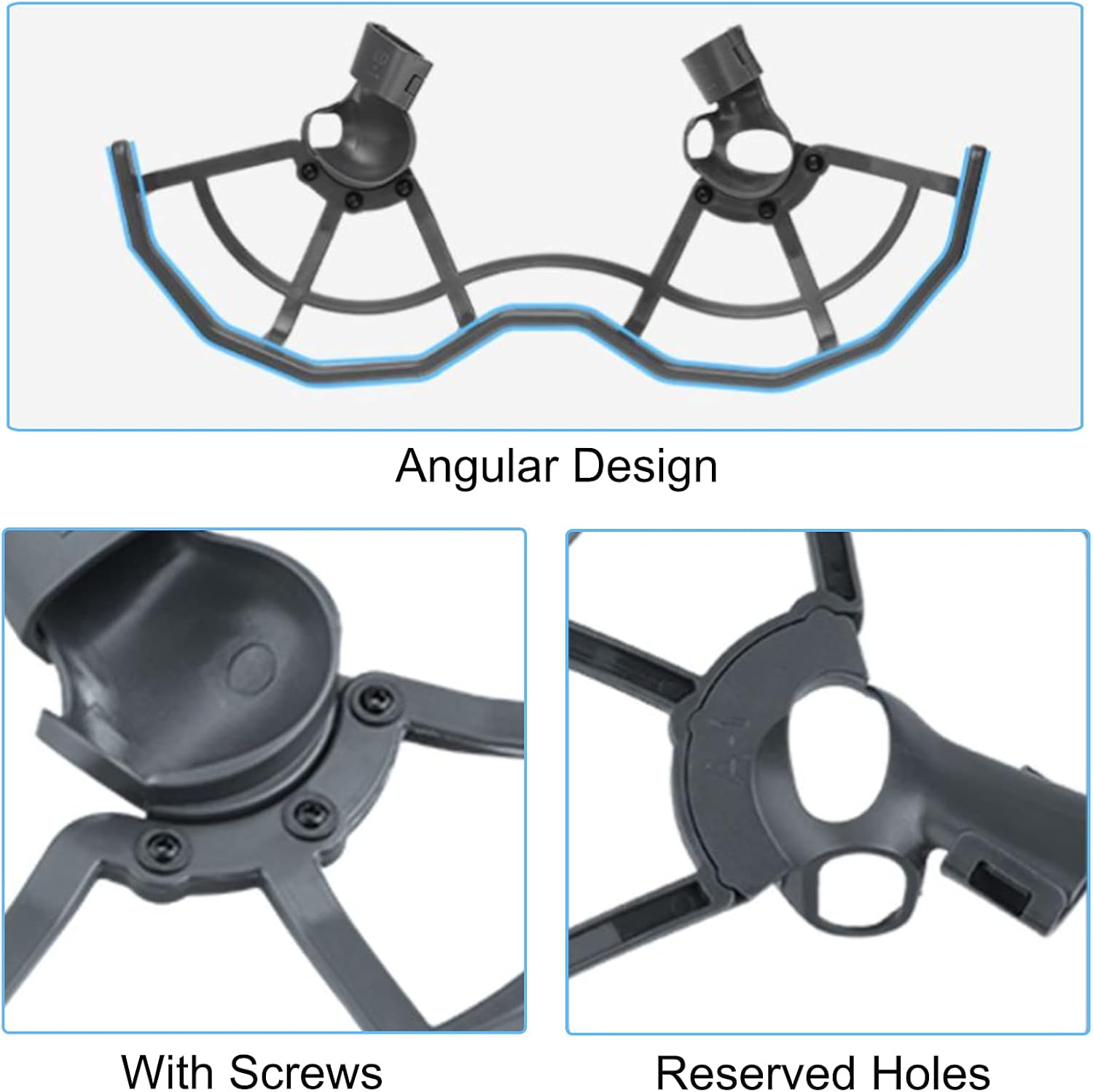 Propeller Guard for DJI FPV, Semi-Enclosed Blade Protector Anti ...