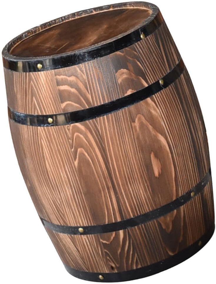 Yardwe Barrel Decoration Props Barrel Shape Plant Pot Beer Dispenser ...