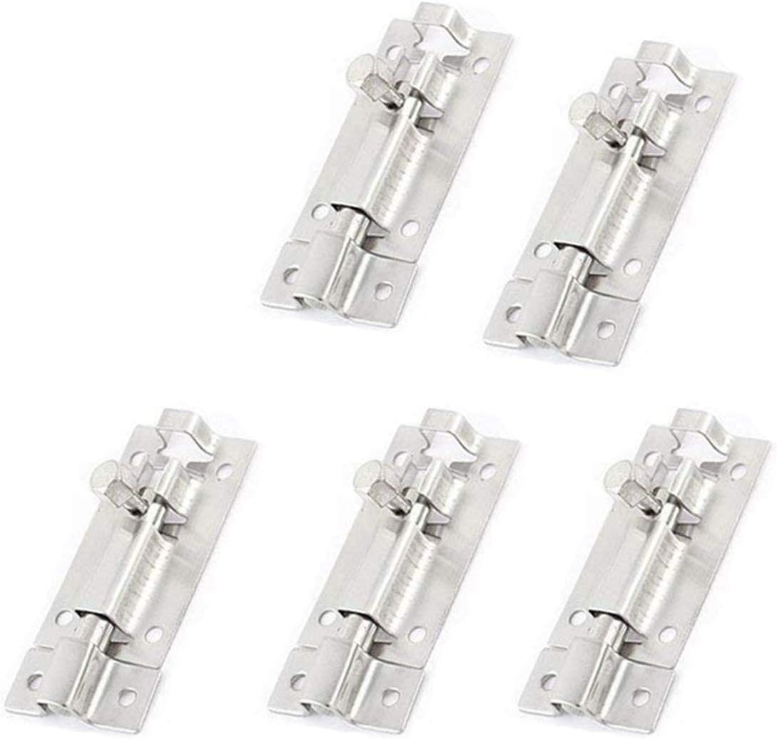 Barrel Bolt Door Latch, 304 Stainless Steel Thickened 1mm, 3.5 inch ...